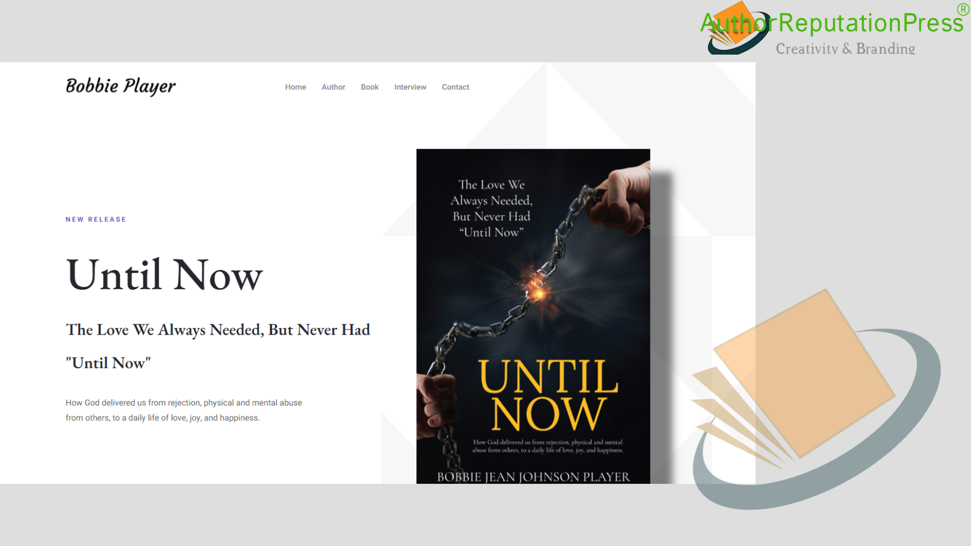 The released website of Bobbie Jean Johnson Player’s book, UNTIL NOW ...
