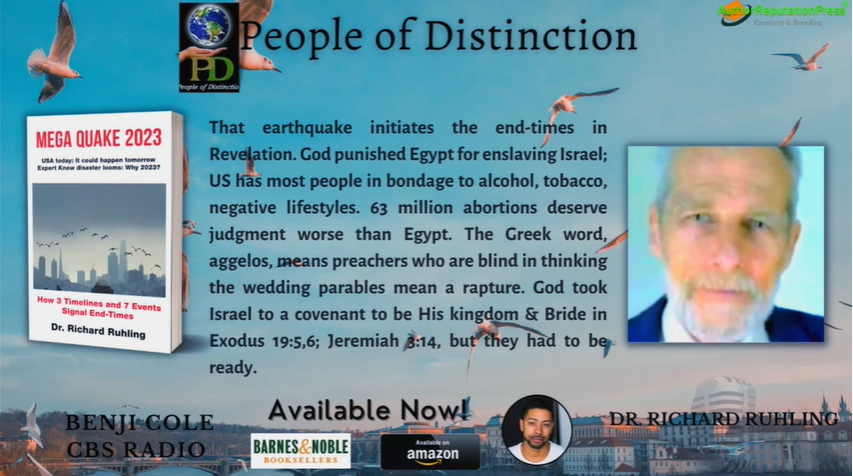Benji Cole interviews Dr. Richard Ruhling, the author of “MegaQuake ...
