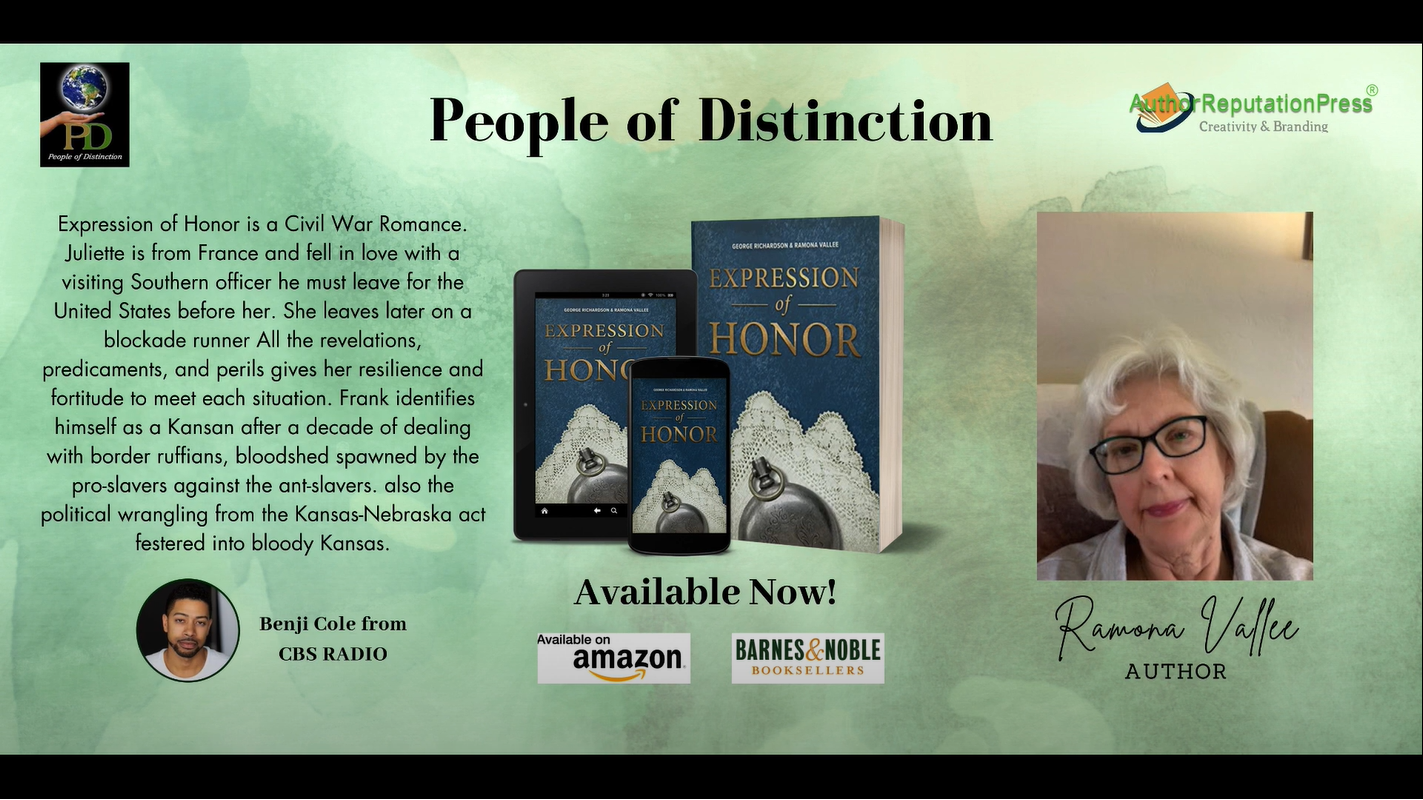 Benji Cole of CBS Radio interviewed Ramona Vallee, author of ...