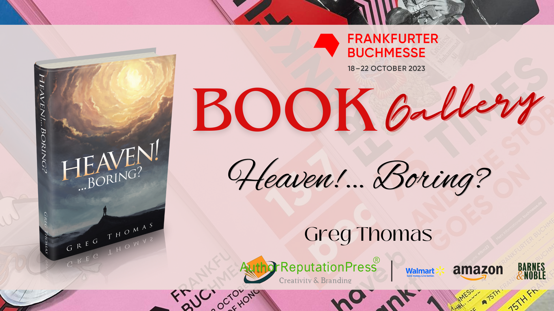 “Heaven!… Boring?” by Greg Thomas was displayed at the 2023 Frankfurt ...