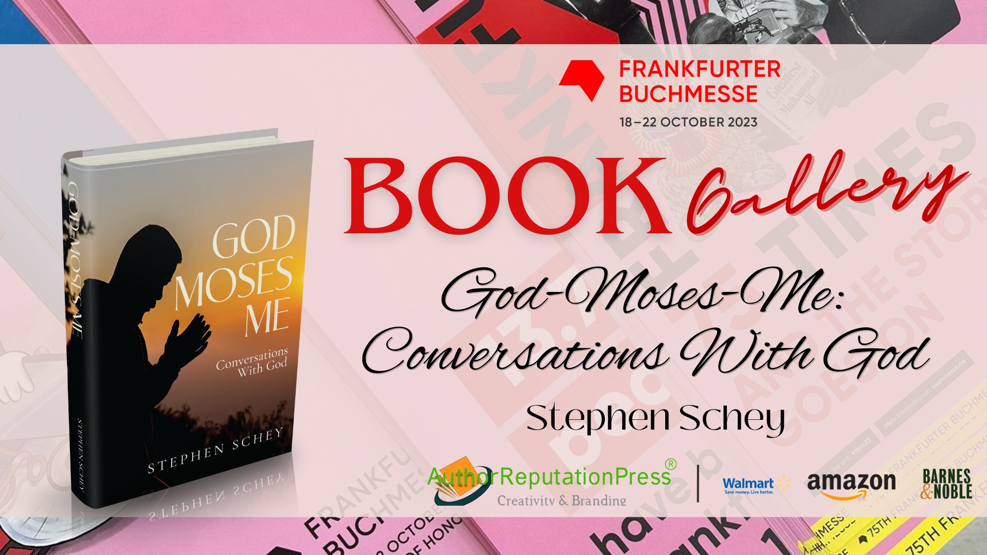 “God-Moses-Me: Conversations With God” by Stephen Schey was displayed ...
