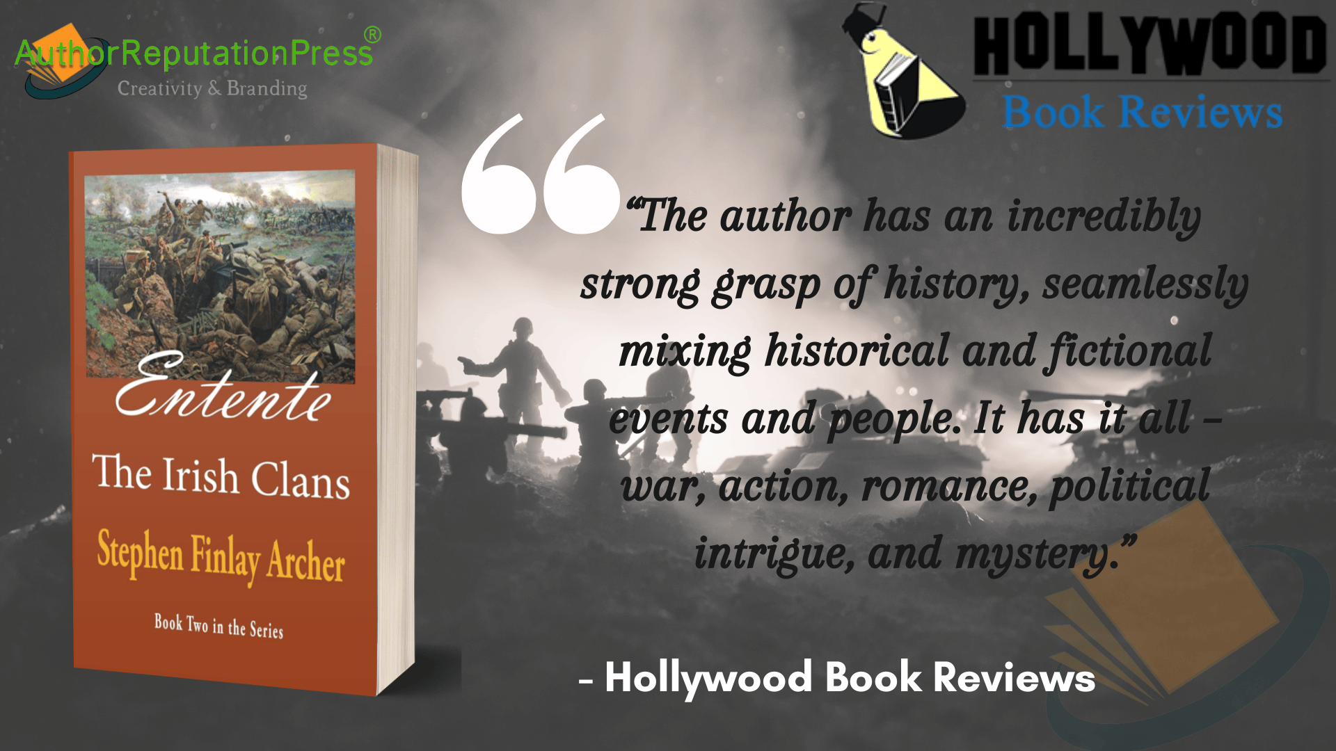 The Hollywood Book Reviews highly praised “Entente: The Irish Clans ...
