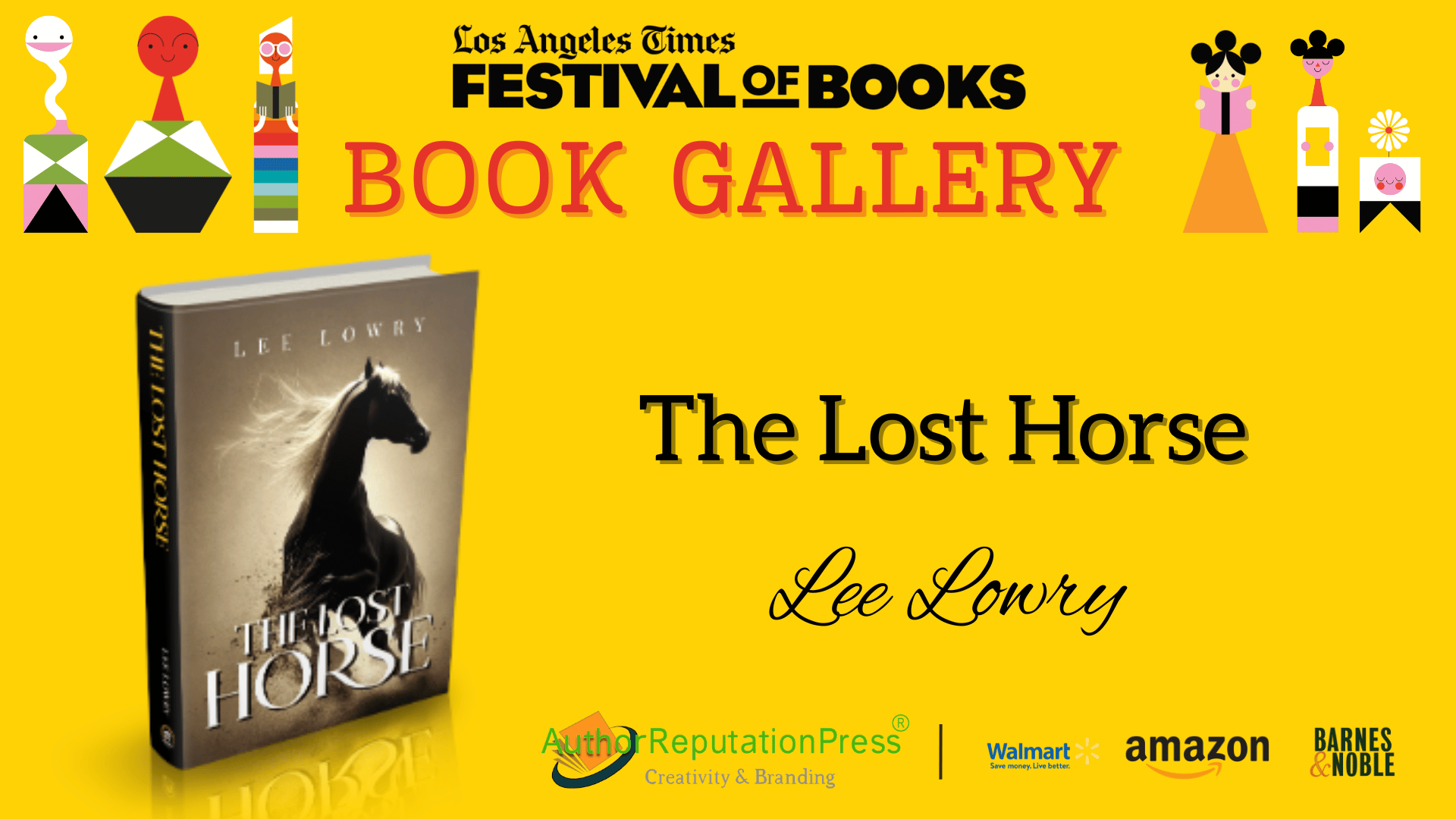 “The Lost Horse” by Lee Lowry was displayed at the 2024 Los Angeles Times Festival of Books ...