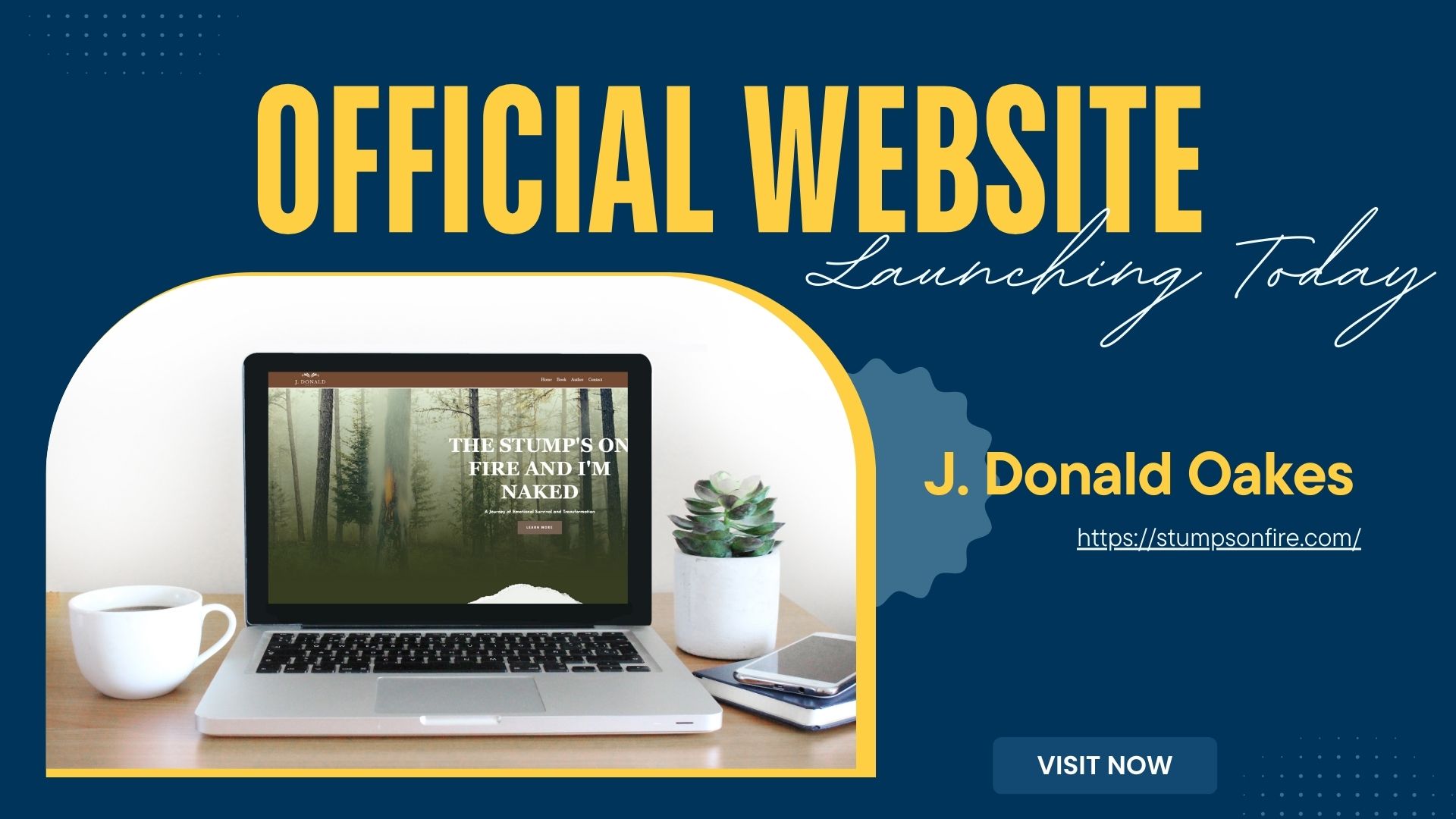The released website for Joseph Donald Oakes’ book, “The Stump’s On ...